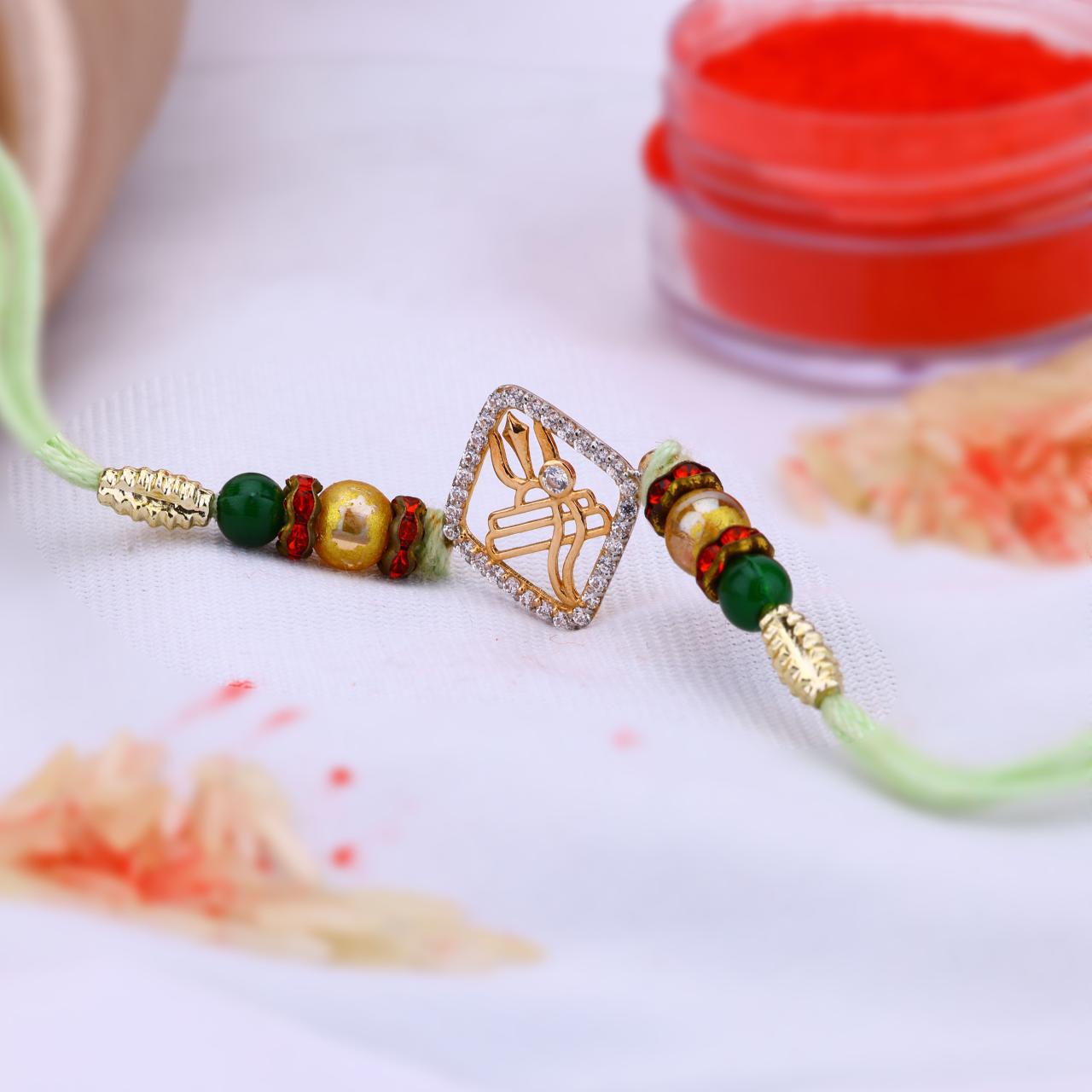 Trishul Rakhi | Satva Gold