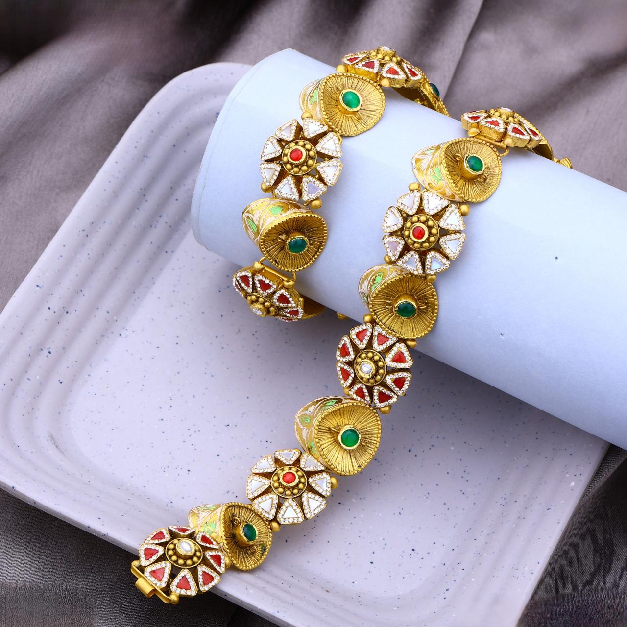 Antique Gajra Bracelet (ARG22-4) | Satva Gold