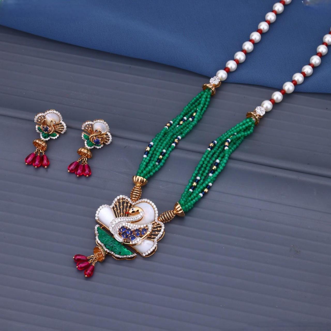 Pearl Necklace (VRS18-8) | Satva Gold