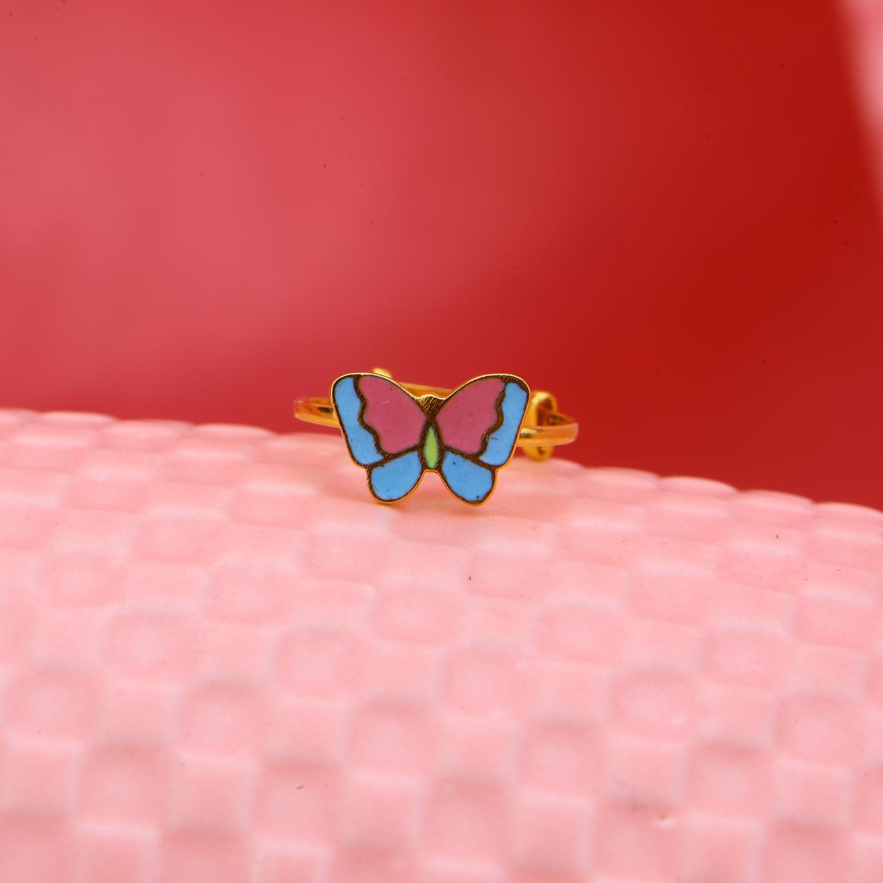 Kids’ Gold Ring With Stylish Design (KR18-757) | Satva Gold